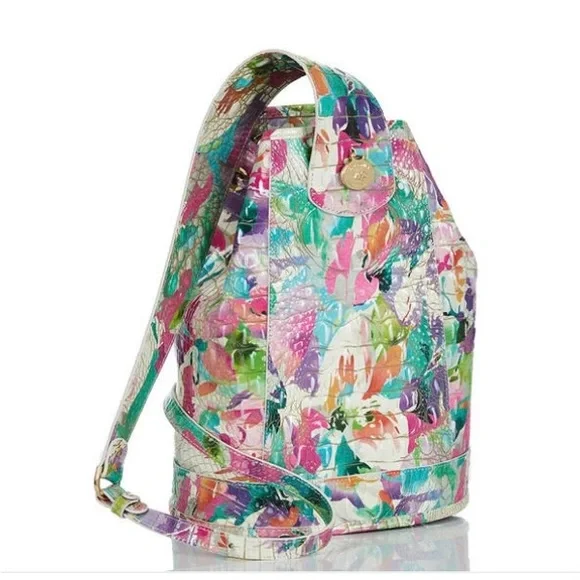 Brahmin | Bags | Brahmin Allie Sling Backpack Daylily Watercolor | Poshmark